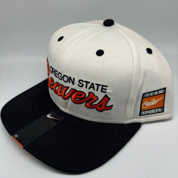 Nike | Accessories | Vintage Osu Oregon State Beavers Ncaa Nike Hat Snapback Cap White New Men ...